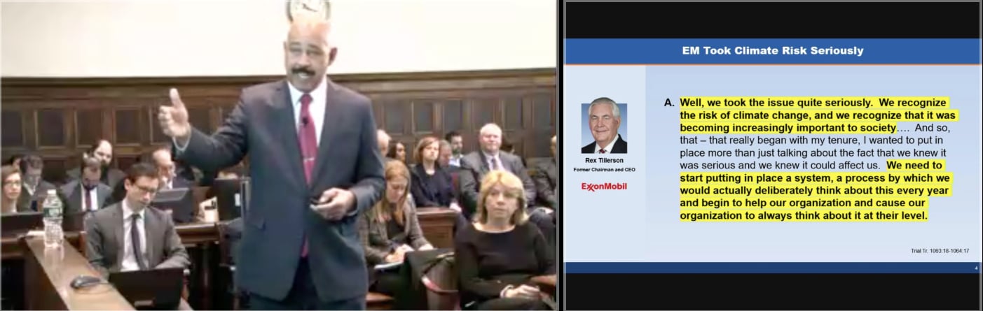 NY Judge Hears Closings In $1B+ Exxon Climate Change Trial, State Drops ...